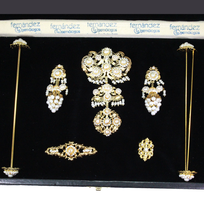 Aderezo Fallera Racimo Antiguo - Aderezos Castellonera - Joyería ...